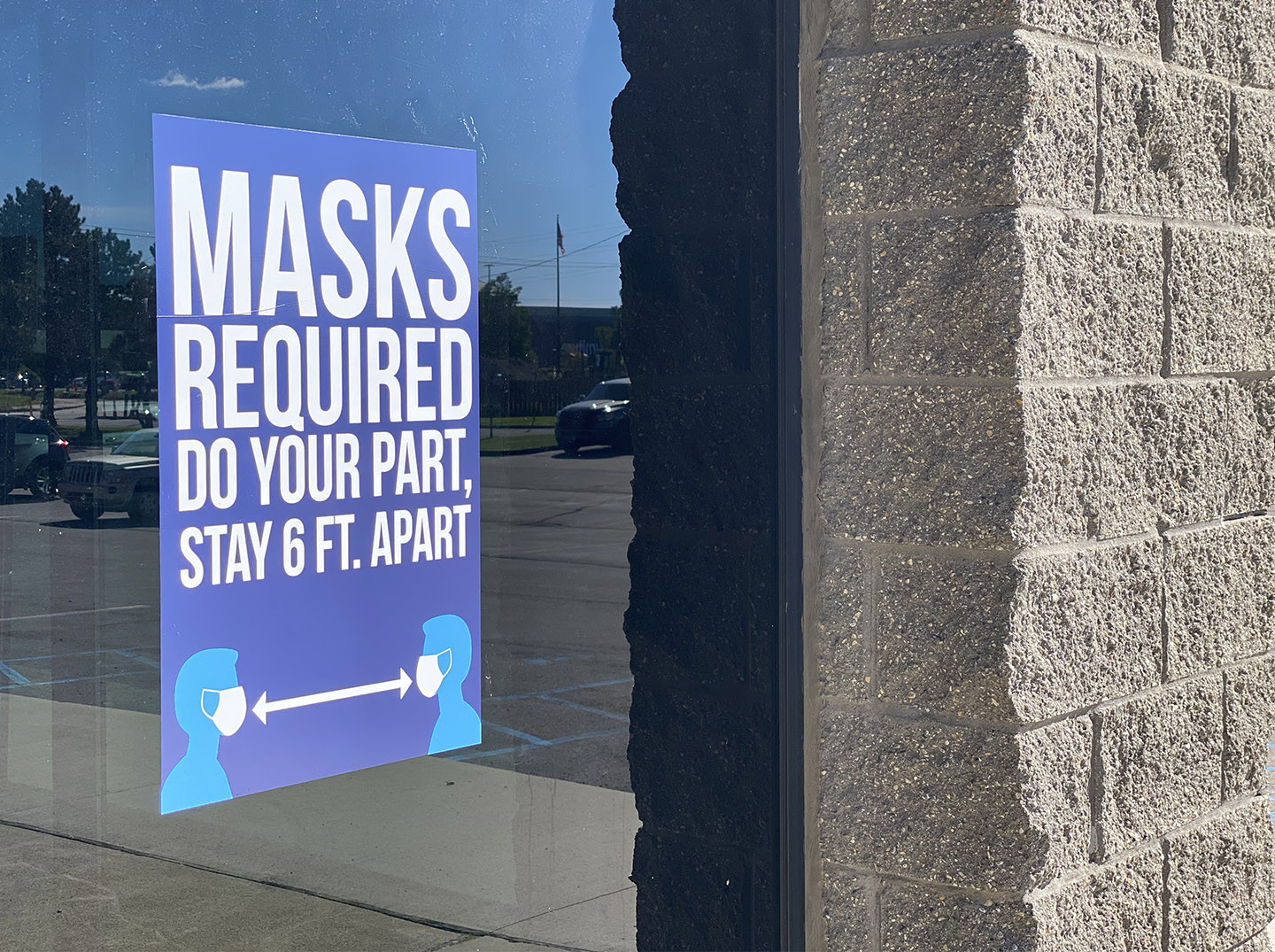 Social Distancing Signs with Cad-Printz Non-Apparel