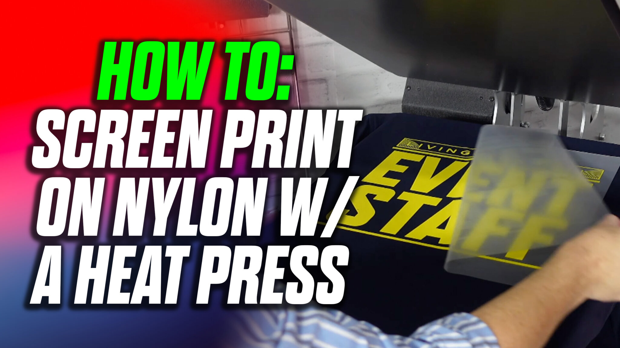 How to Achieve a Screen Printed Finish on Nylon - STAHLS' Blog