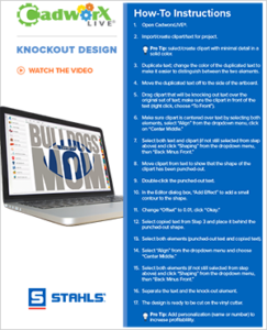 Create a Knock-Out Design with CadworxLIVE®