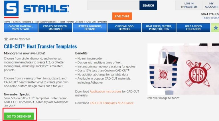 Monograms the Easy Way With CAD-CUT Templates - Stahls' Blog