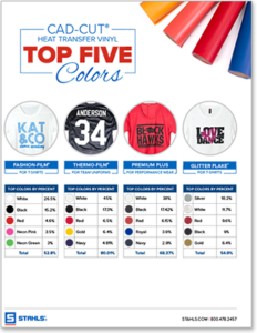 Most Popular Colors in Heat Transfer Vinyl | Stahls' Blog
